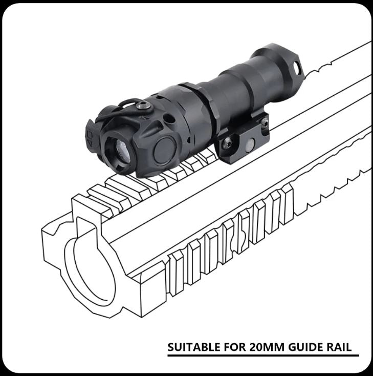 KIJI K1 IR Illumination Flashlight with ARC Helmet Mount – Good Nite Gear